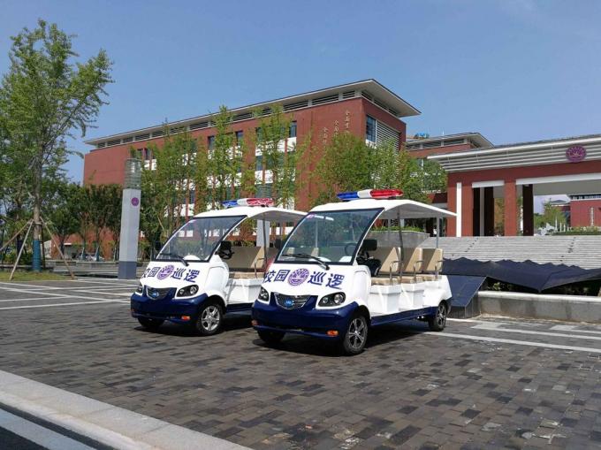 Mini Bus Full Enclosed 48V 4KW Electric Security Patrol Cars With AC Motor