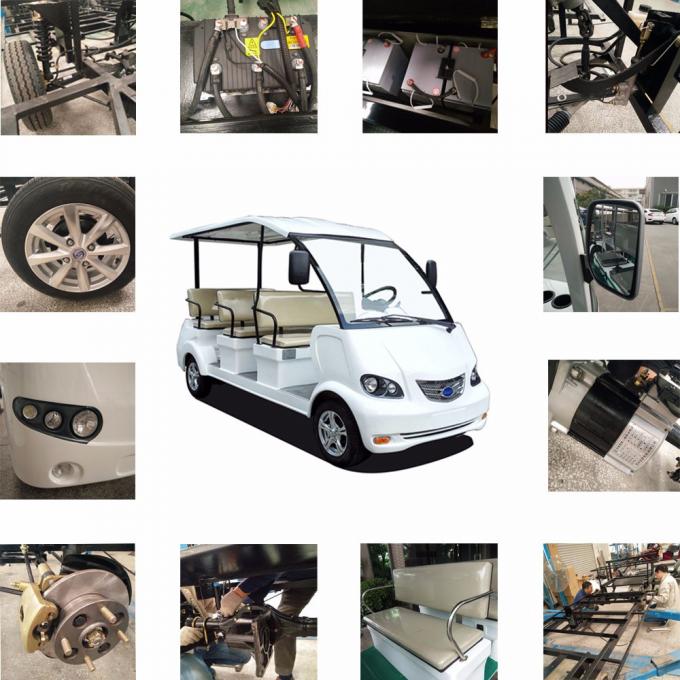 Mini Bus 8 Seater Electric Car For Sightseeing / Hotel Reception