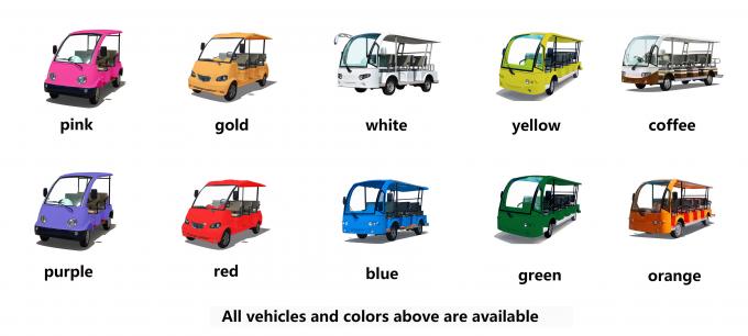 Fiber Glass Body Electric Recreation Vehicles , 4 Passenger 48V ...