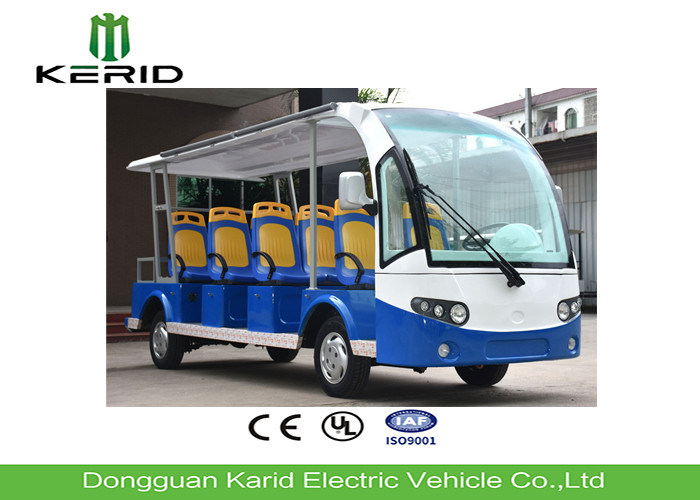 Colorful 11 Passengers Electric Shuttle Bus Electric Vehicle Powered By ...