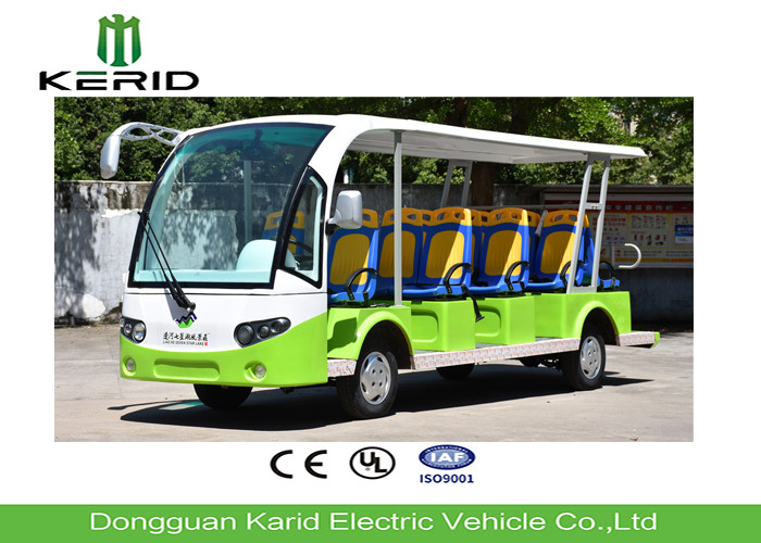Aluminum Alloy Column Electric Shuttle Bus With 14 comfortable bus seats