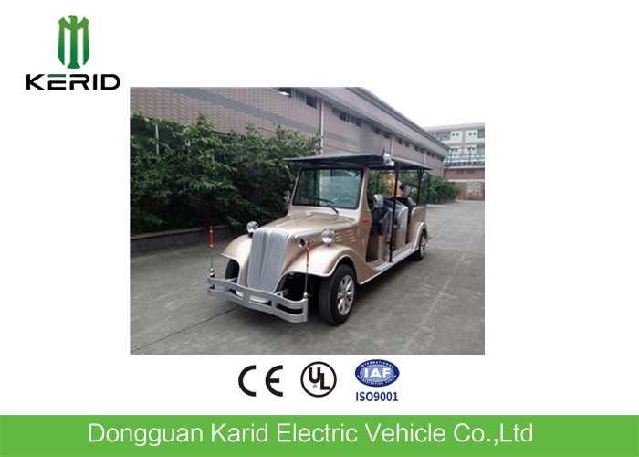 FRP Body Electric Vintage Cars / Electric Tour Bus With 8 Seats For Pick Up