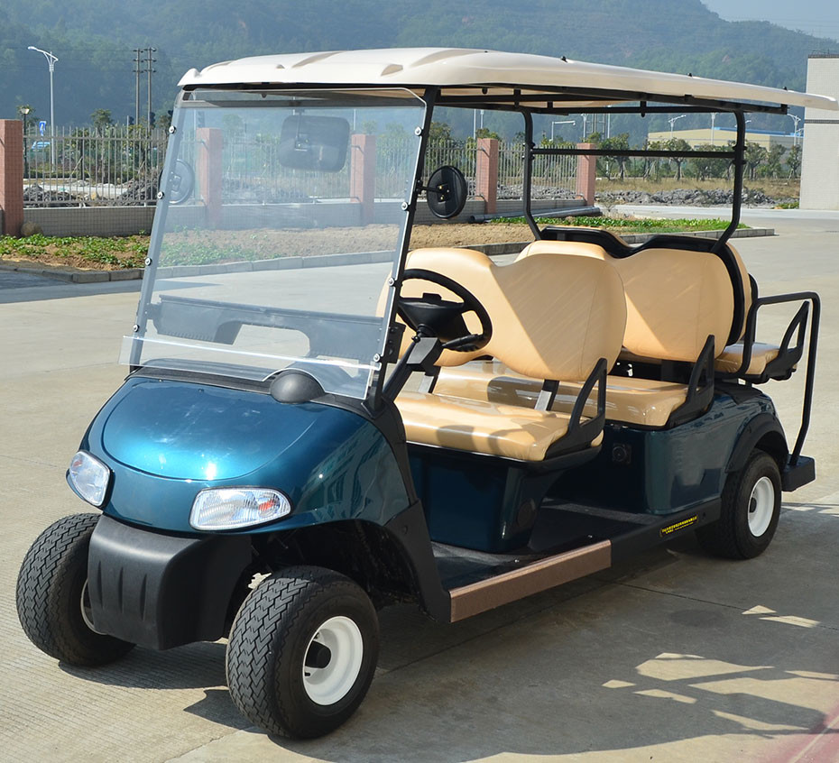 48V Maintenance-Free Battery Operate Electric Small Golf Carts With 6 ...