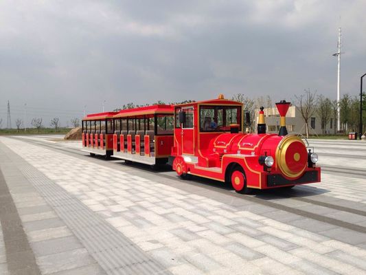 Mini Road Electric Trackless Train For Outside Using Customized Body Color